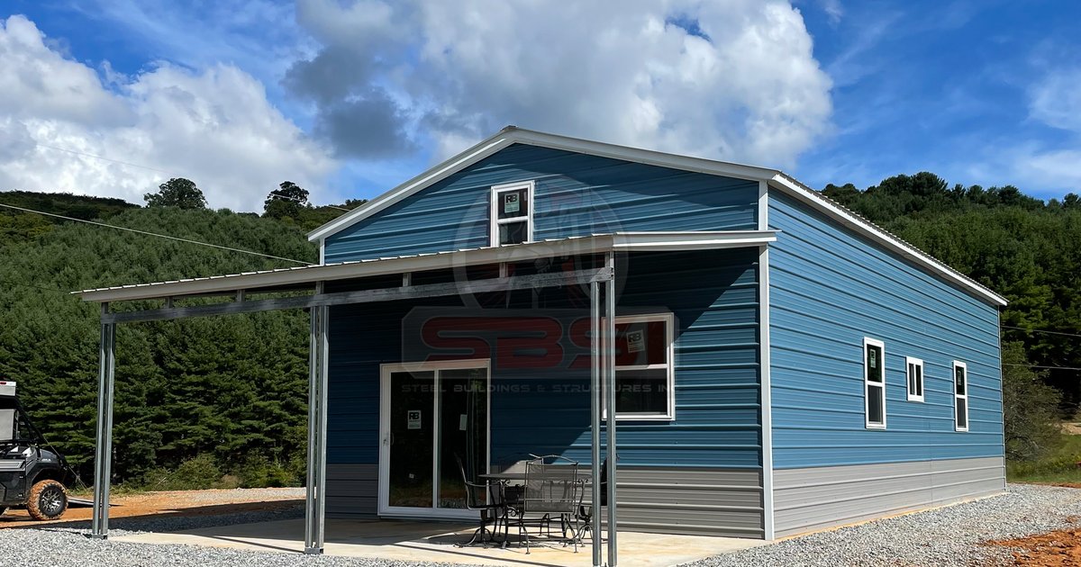18x36 Residential Steel Building | Steel Buildings & Structures, Inc